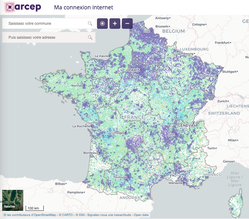 "My Internet connection": a map search engine to find out the available ...